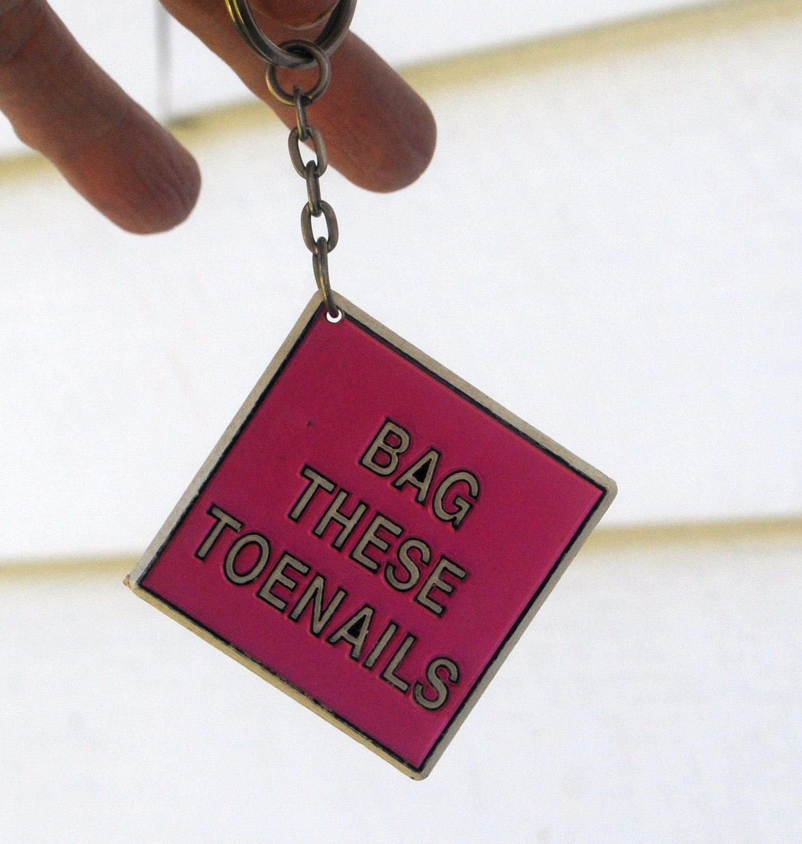 Vintage Plastic "bag These Toenails" Keychain - Valley Girl - Frank ...