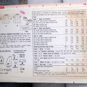 Simplicity 3723 Cute DIY Toddler's Robe & Booties Lamb Transfer Darling ...