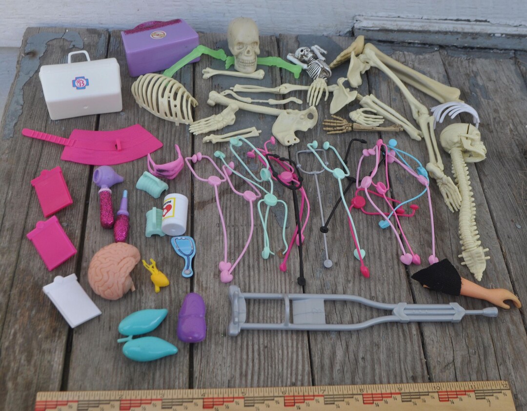 Barbie-sized BONES & Medical Items - Skeletons - for Halloween ...