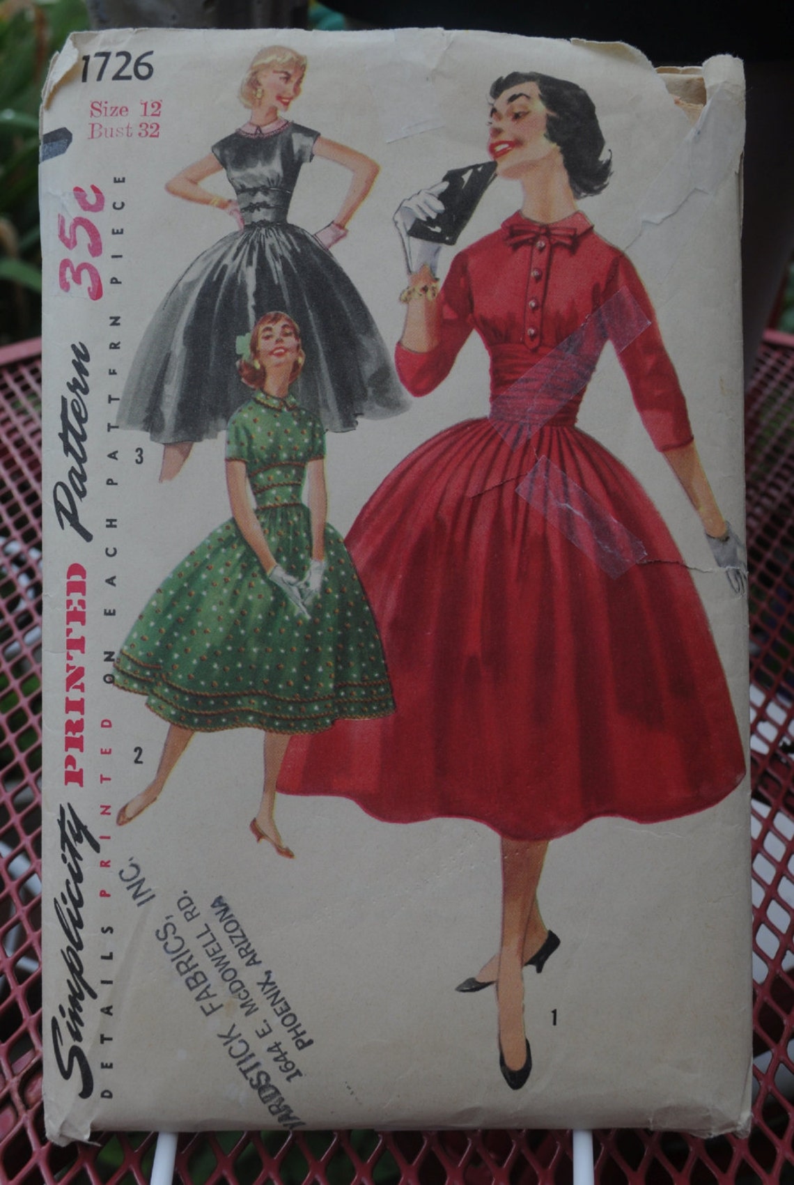 Simplicity 1726 Gorgeous 1950s Full-skirt Dress Detachable - Etsy
