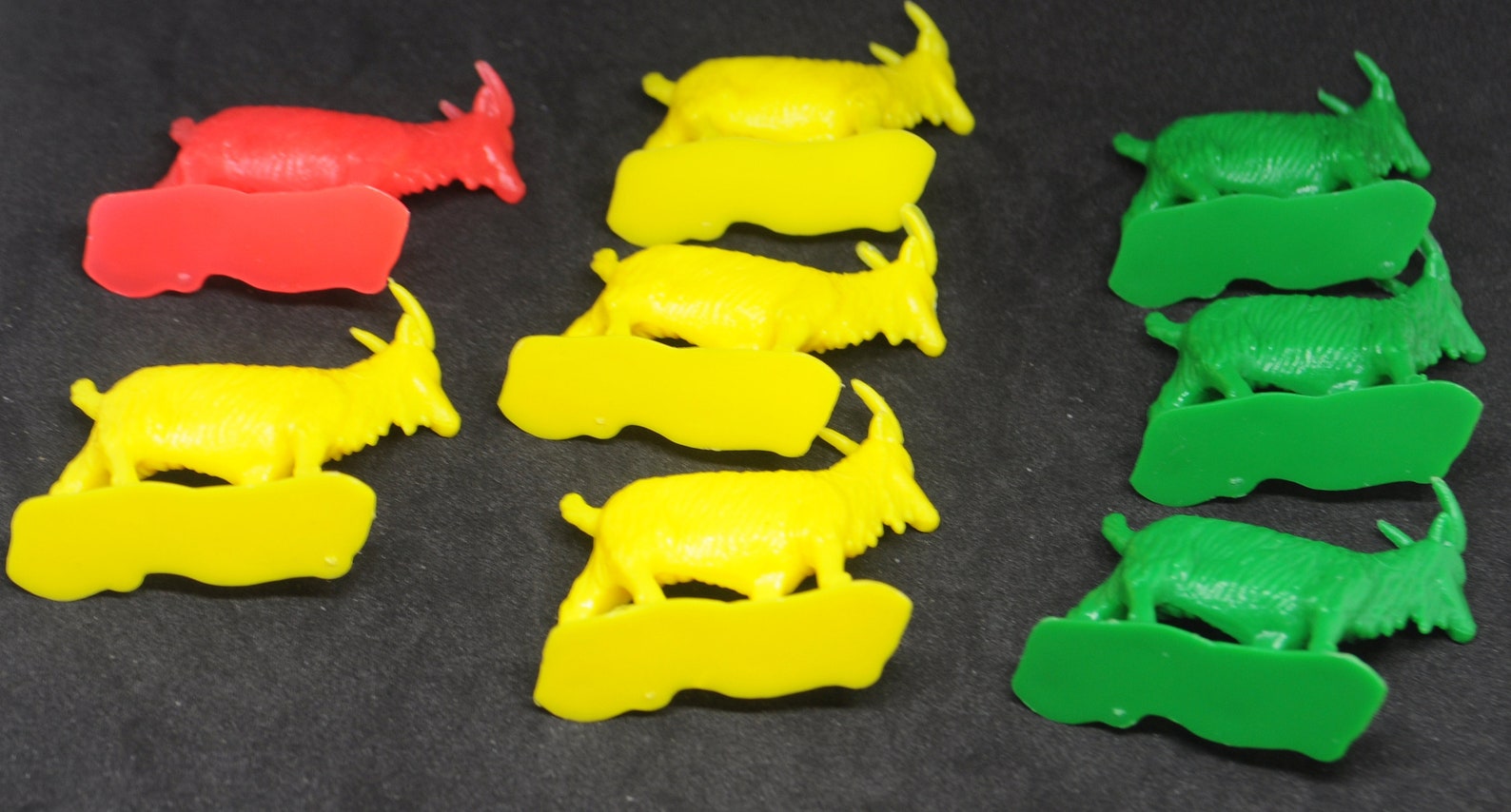 Vintage Plastic Goats Red Yellow or Green Farm Animals - Etsy