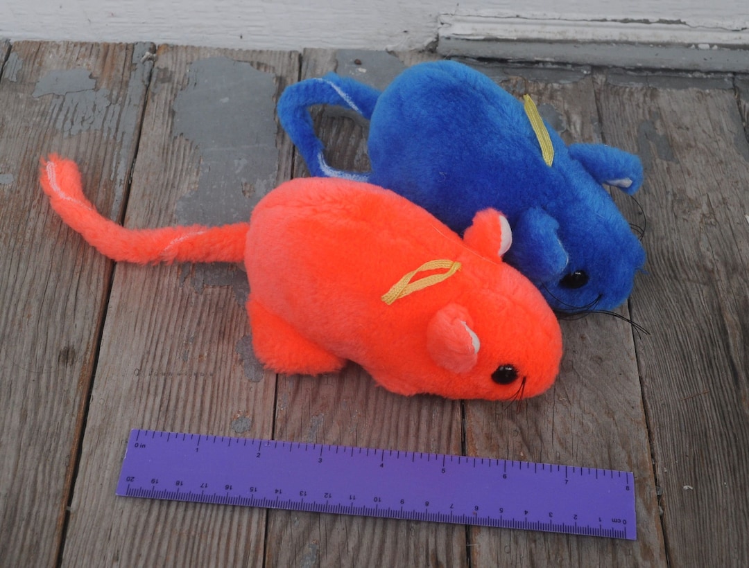 Adorable Vintage Mouse Pair - Cloud 9 - Neon Rats / Mice - Carnival ...