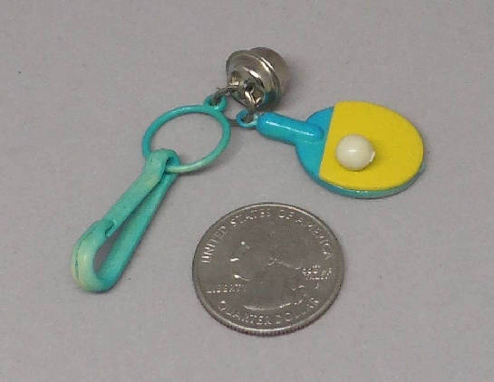 1980s Bell Charm Ping Pong / Table Tennis Jewelry Charm | Etsy