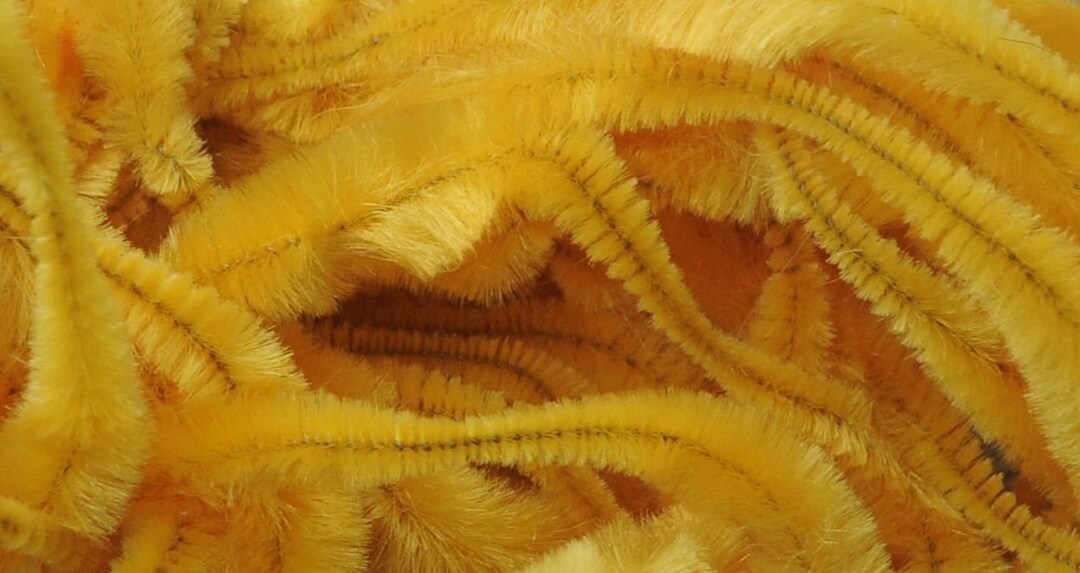 Vintage GOLD Bump Fuzzy Wire Stems - by the Yard - Pipe Cleaner - Hard ...