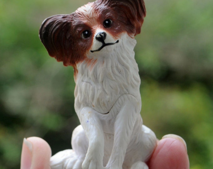 Dollhouse Scale Papillon Dog Figurine - Figure / Miniature / Mini ...