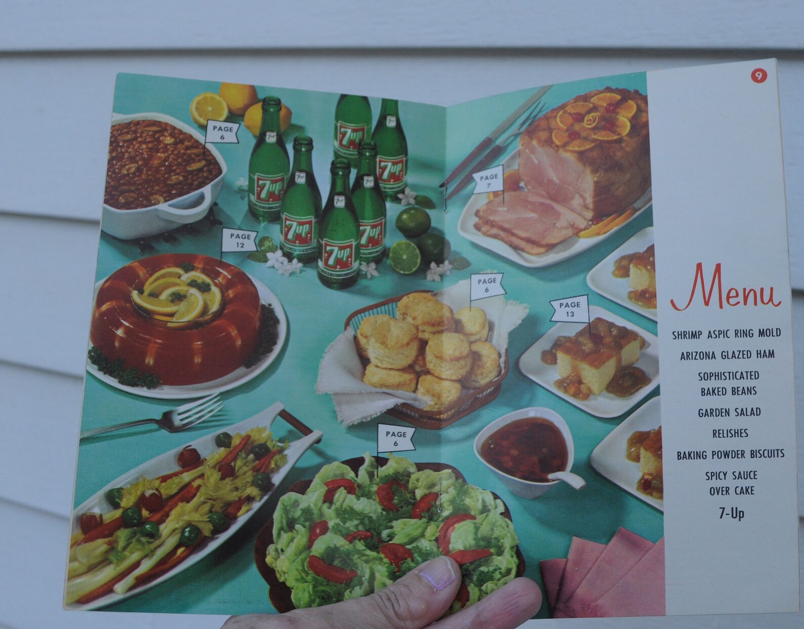 Vintage 1961 7up 7-up Cookbook - Recipe Booklet - "7-up Goes to a Party ...