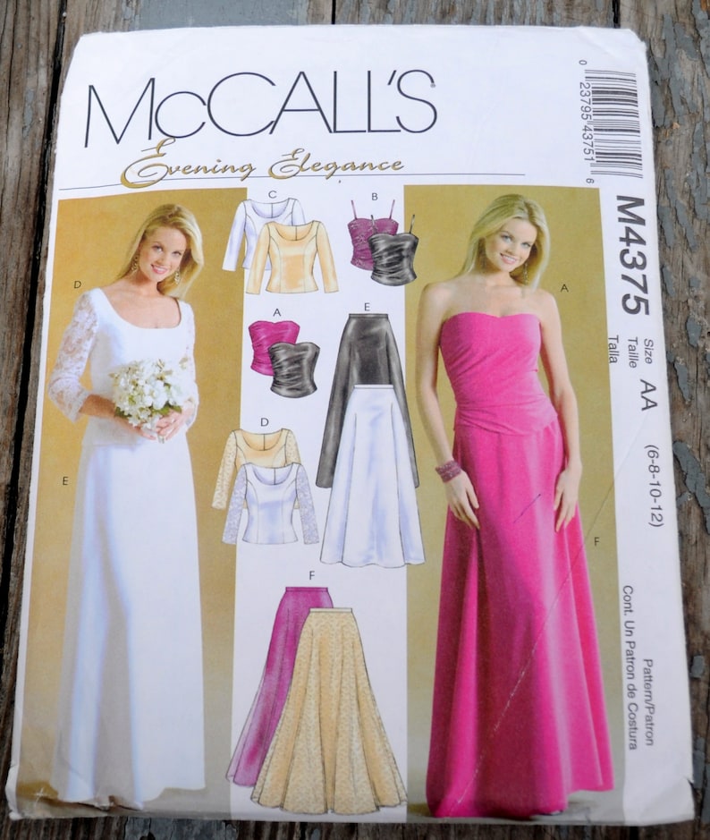 Mccall's 4375 - DIY Evening Wear - Prom - Gown - Special Occasion ...