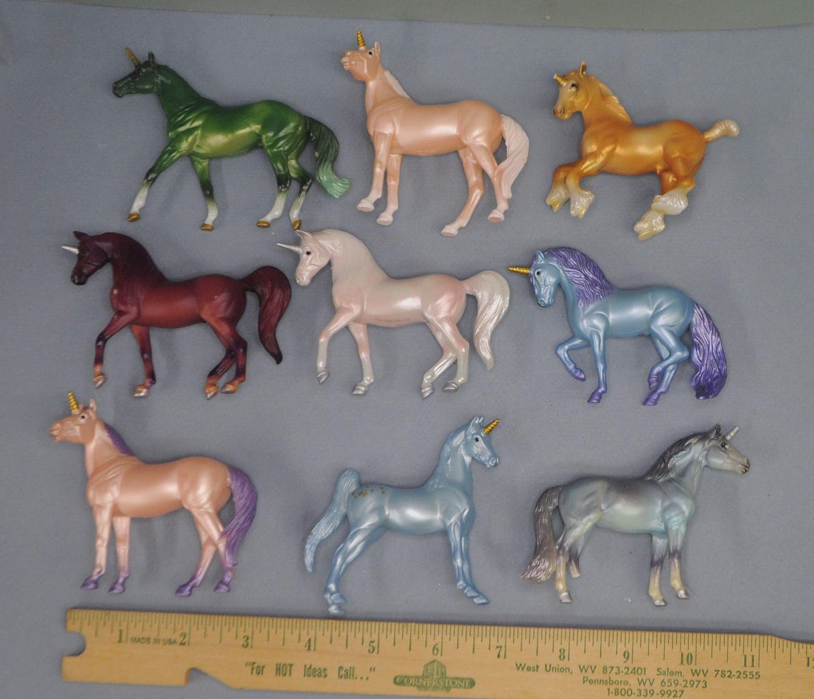 TLC Breyer UNICORN Stablemates Lot - for OOAK, Diorama, Model ...