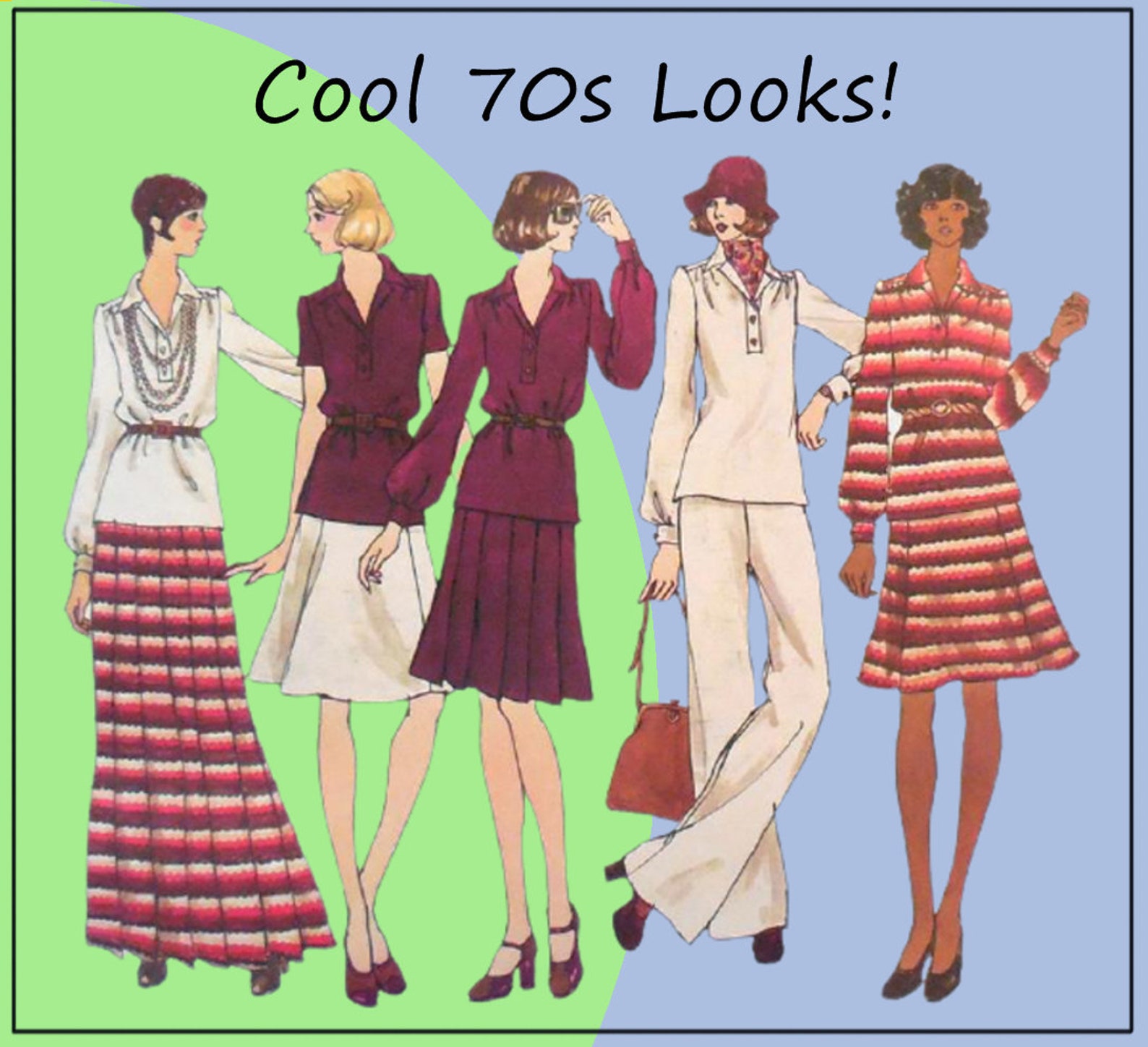 Vogue 2913 - Vintage 1970s Vogue Basic Design Pattern - Dress, Pants ...