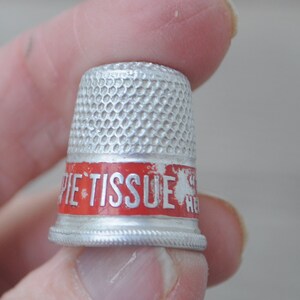 Vintage 1940s - 1950s Kewpie Tissues Advertising Thimble - Bathroom ...