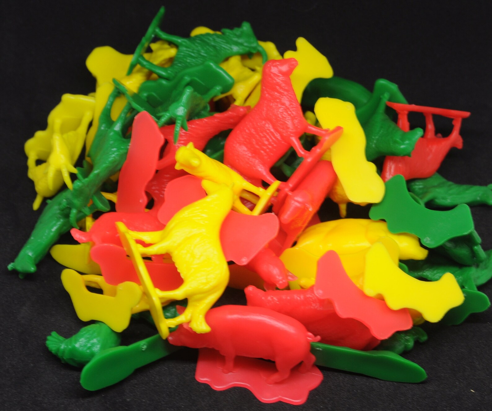 Vintage Plastic Goats Red Yellow or Green Farm Animals - Etsy