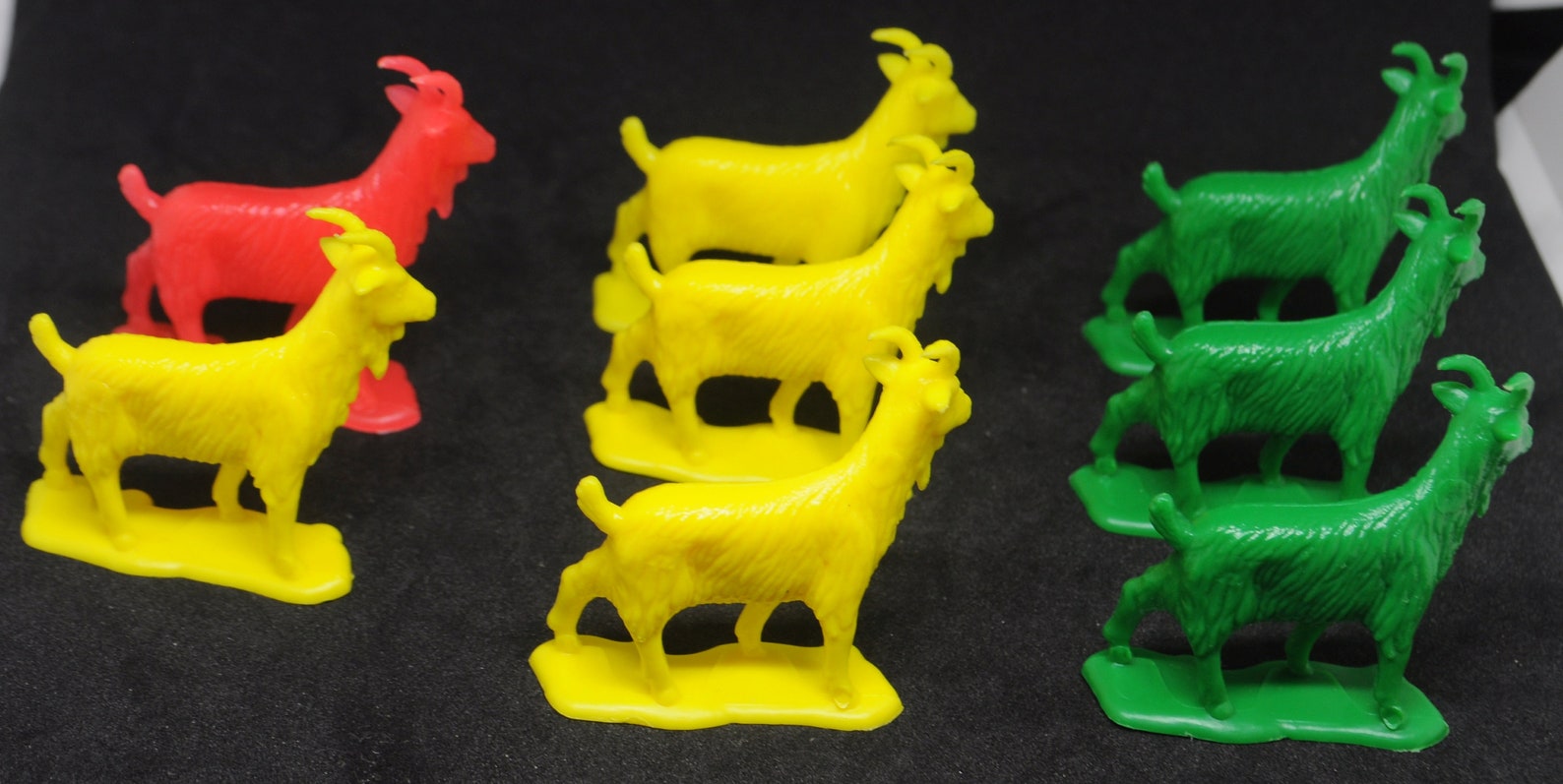 Vintage Plastic Goats Red Yellow or Green Farm Animals - Etsy