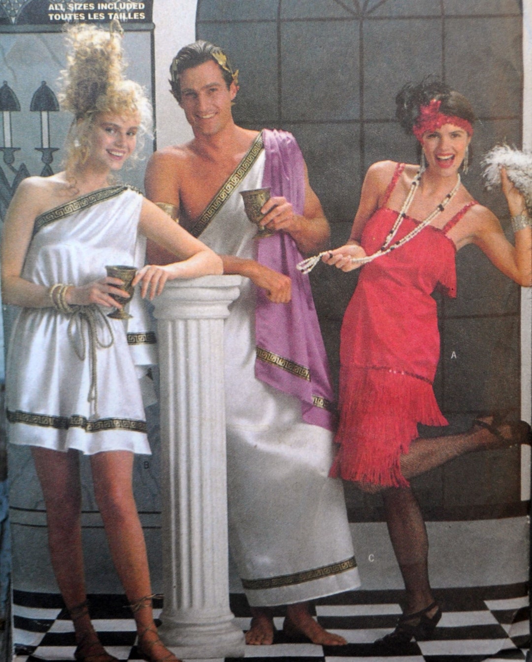 Butterick 4199 - DIY Toga, Chiton, Greek, Roman Costume - Flapper ...