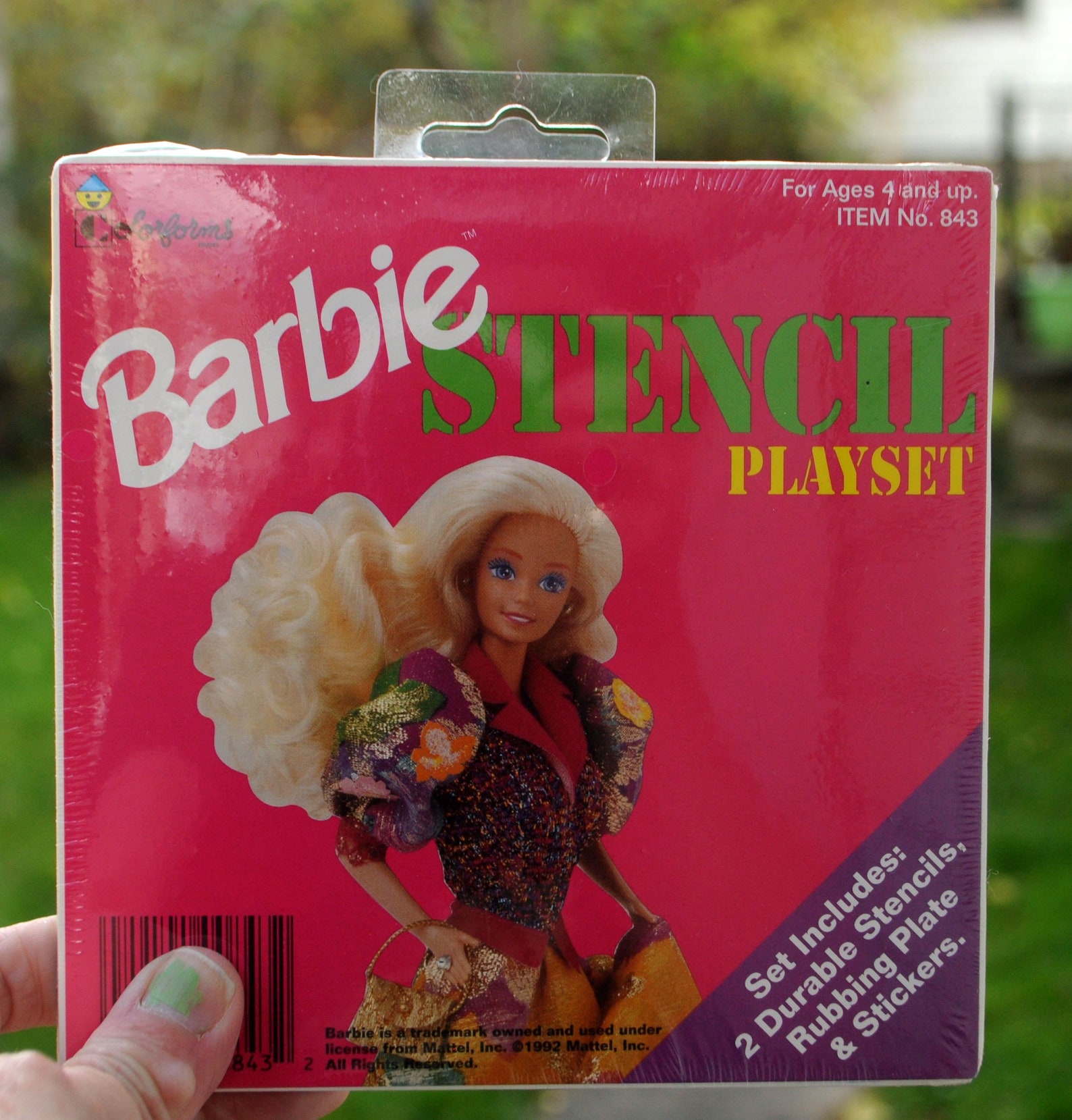 Vintage Barbie Stencil Playset by Colorforms Brand Extremely - Etsy