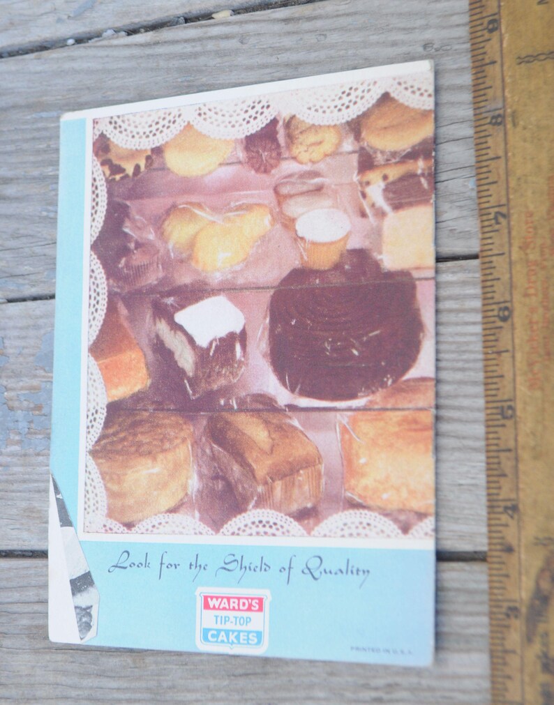 Vintage 1940s Cookbook - Cake Parade - Ward's Tip-top Cakes - How to ...