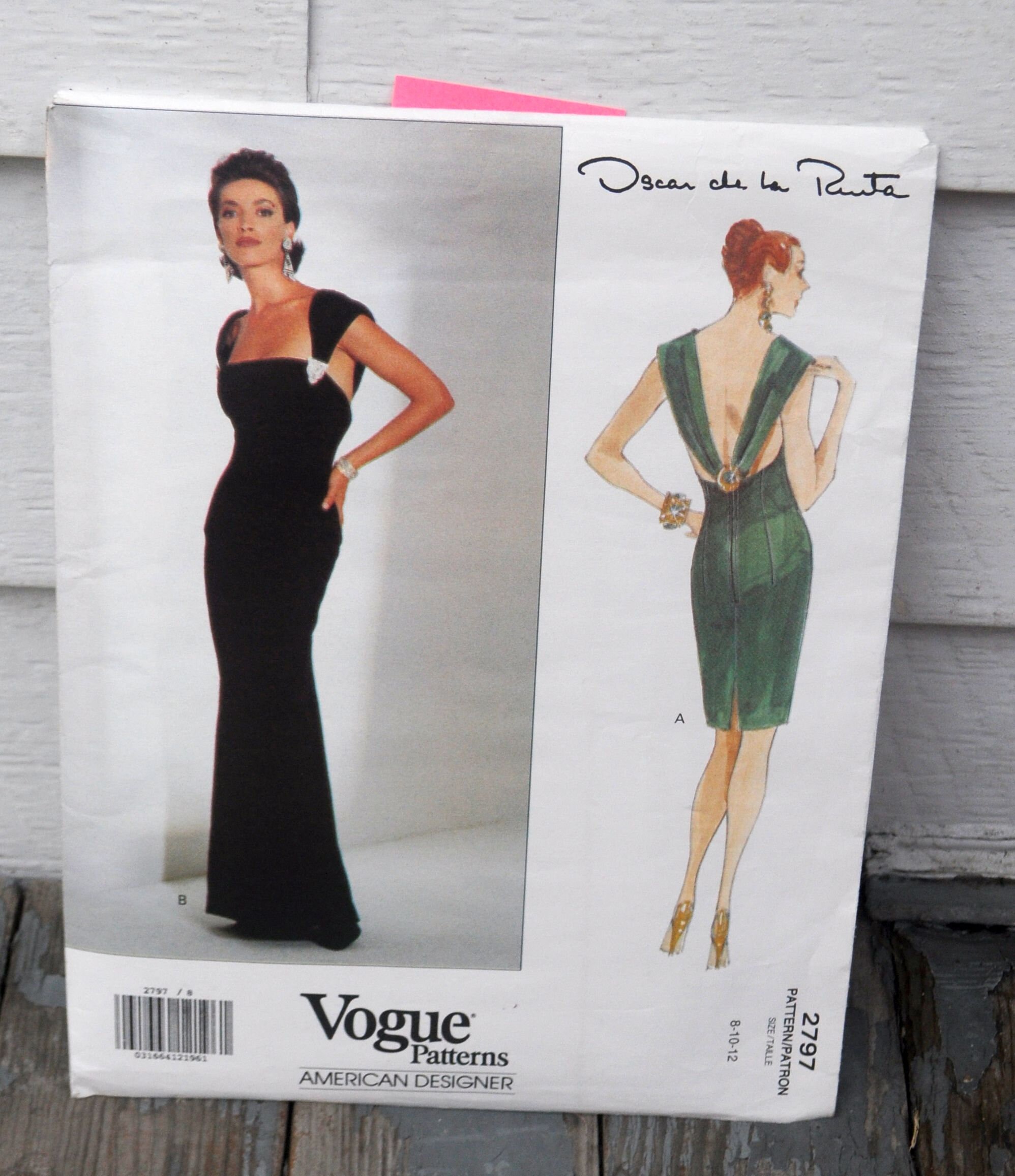 Vogue 2797 - Vintage 1990s DIY Designer Sexy Cocktail Dress or Evening ...