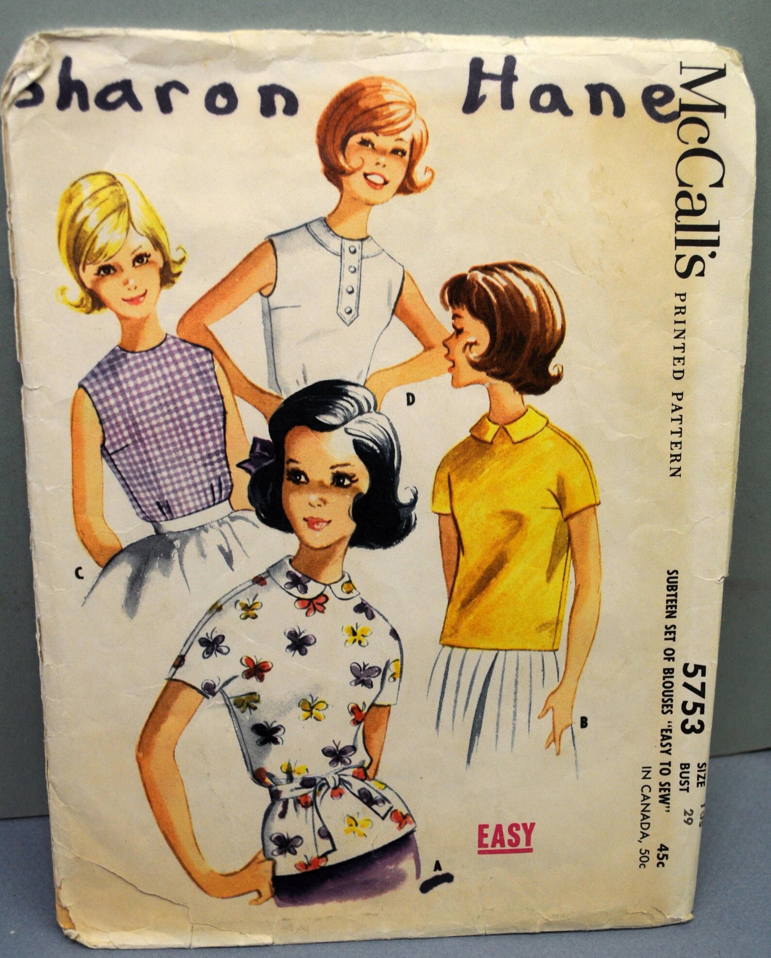 Mccall's 5753 - Cute DIY Tops for Girls / Tweens / Juniors - Summery ...