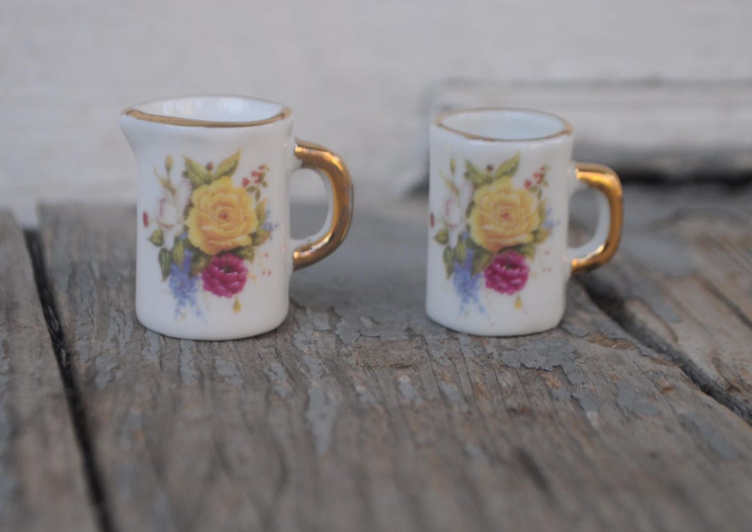 Vintage Made in Japan Miniature Pitcher and Mug - Dollhouse, Doll Sized ...