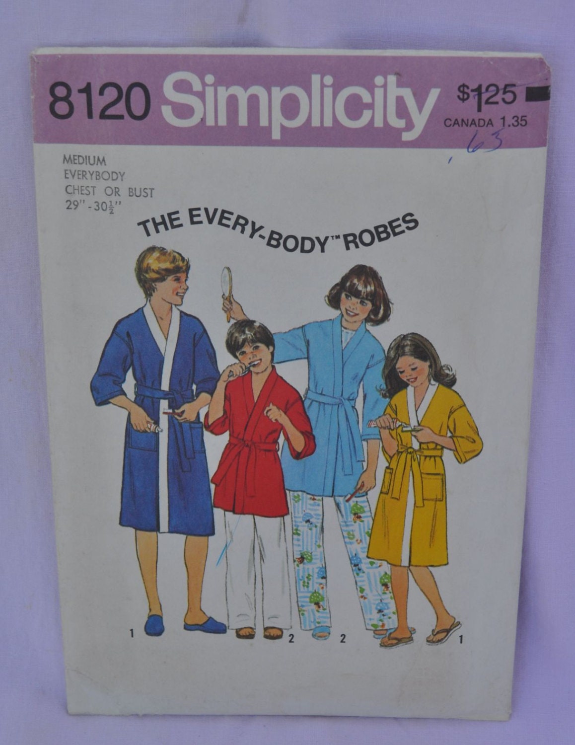 Simplicity 8120 every-body Robe Pattern | Etsy