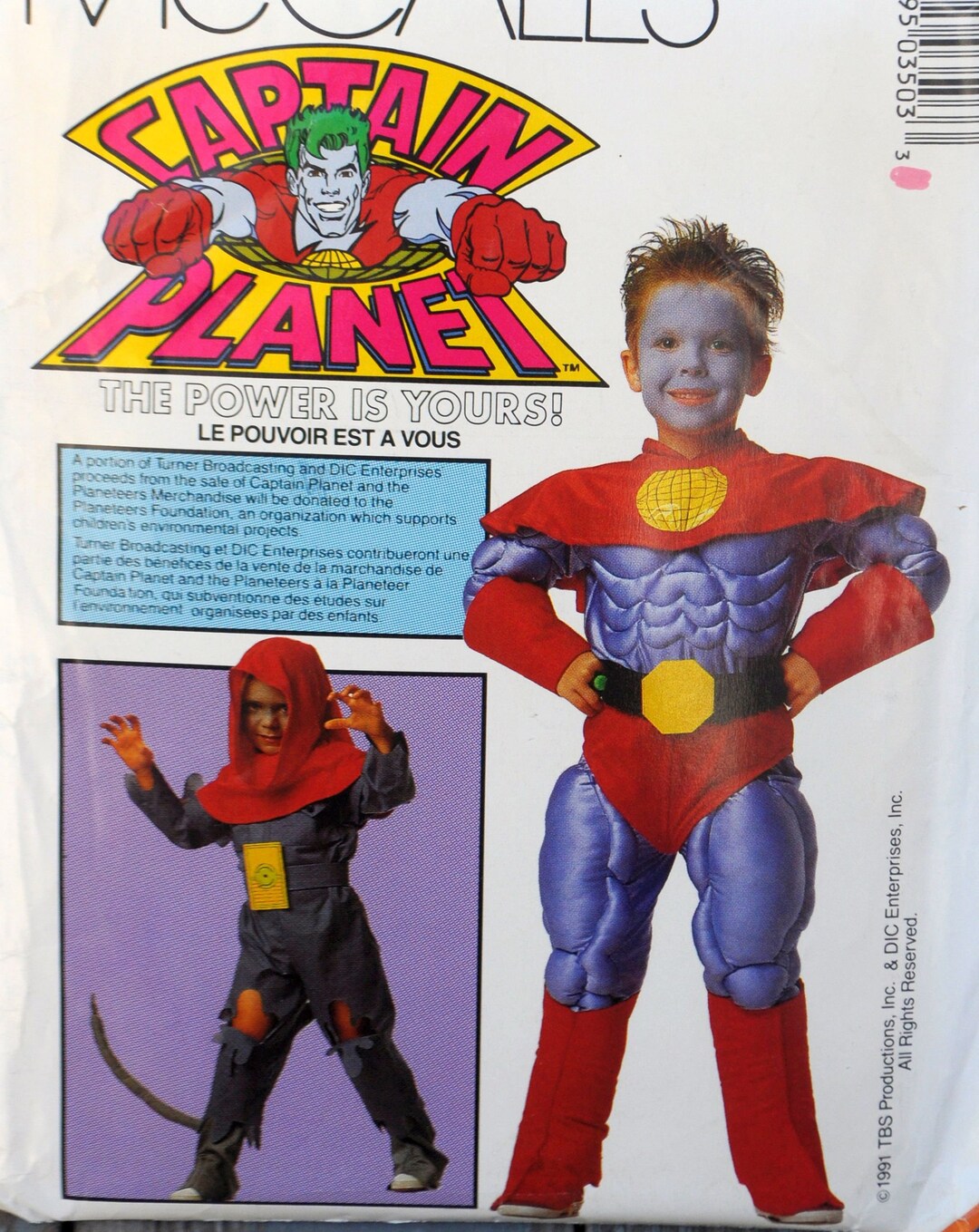 Mccall's P350/5642 - Vintage DIY Captain Planet Costume / Verminous ...