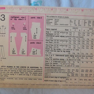 Simplicity 9733 - Girls' Sleepwear - Easy Sew, Vintage - Jiffy 1970s ...