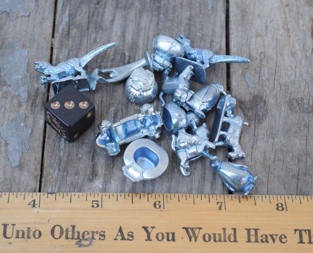 Odd & Random Monopoly Metal Pieces - Replacements, Altered Art, Collage ...