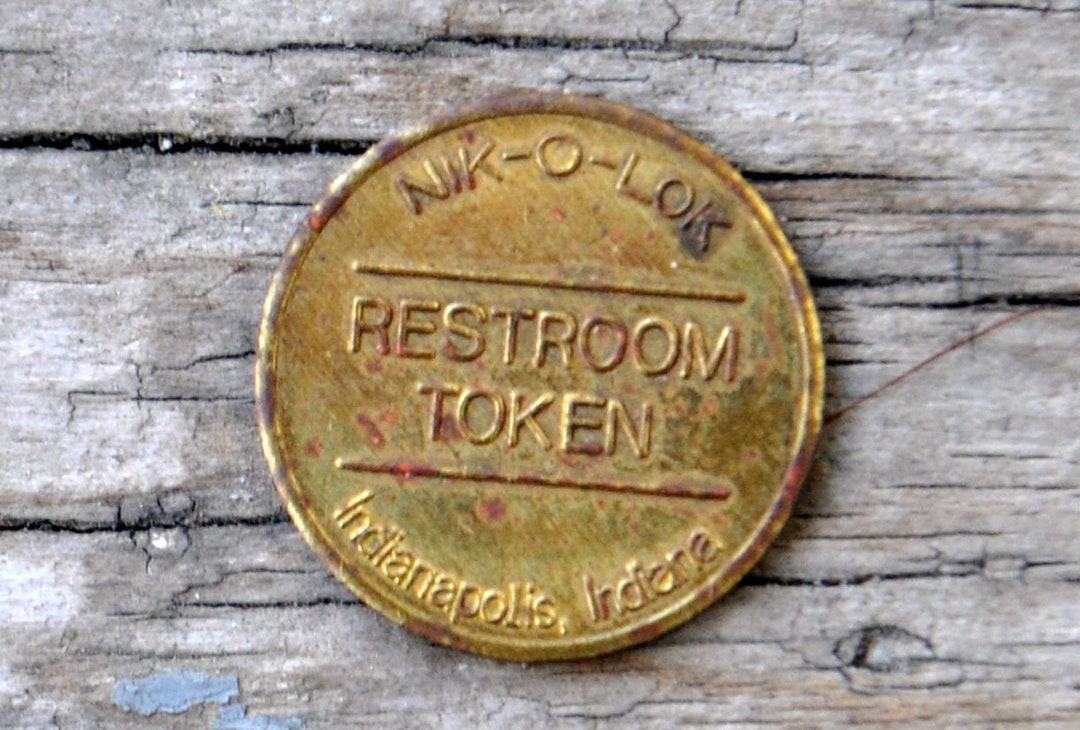 Tiny Vintage Pay Toilet Token Nik-o-lok Token - Etsy