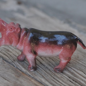 Vintage Plastic House Hippo - Miniature Zoo Animal - Figurine, Tiny ...