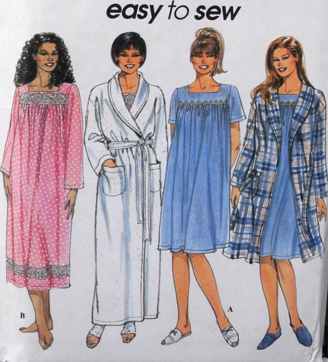 Simplicity 7944 - Ladies Nightgowns and Bathrobes - Cozy & Easy to Sew ...