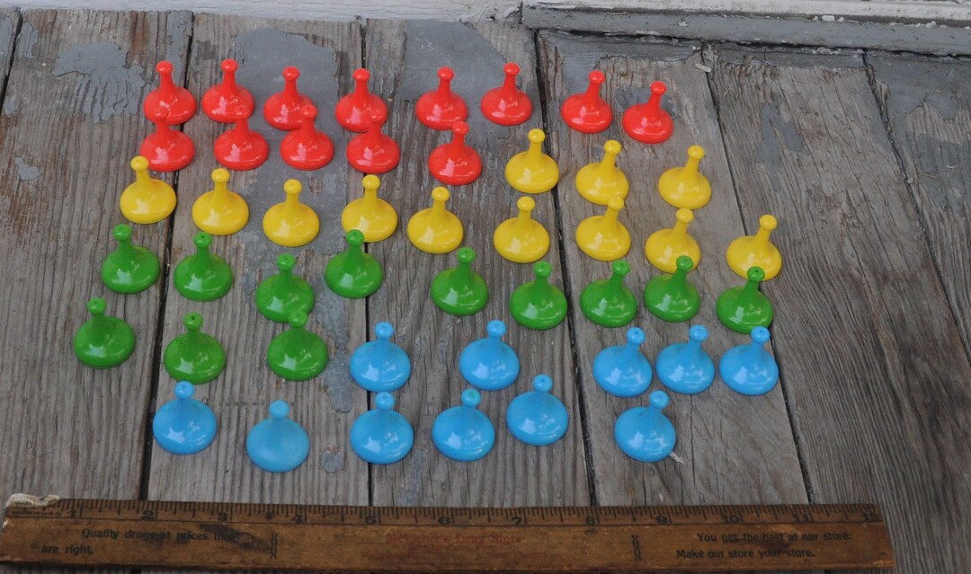 HUGE LOT of Colorful Plastic Game Pieces - Replacements, Altered Art ...