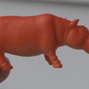 Vintage Plastic House Hippo - Miniature Zoo Animal - Figurine, Tiny ...