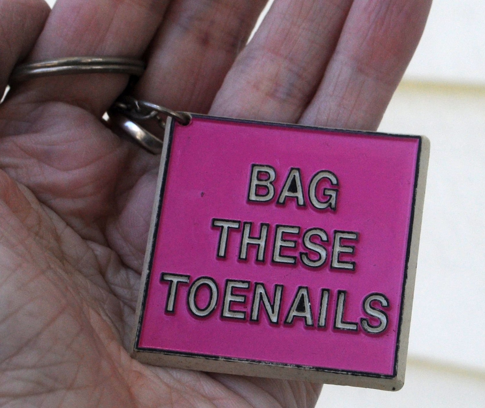 Vintage Plastic "bag These Toenails" Keychain - Valley Girl - Frank ...