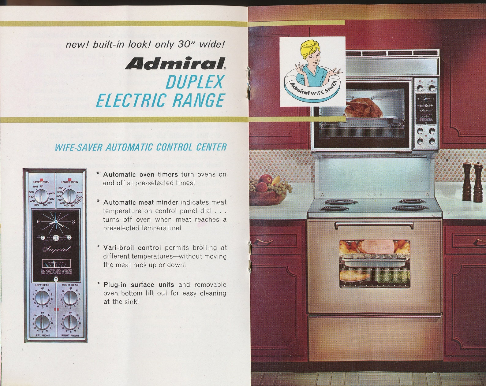 Vintage 1960s Admiral "wife-saver" Cookbook - Retro Stoves, Appliances ...
