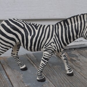 Awesome 1:12 Scale Safari Miniature Zebra Figurine for Diorama, Science ...