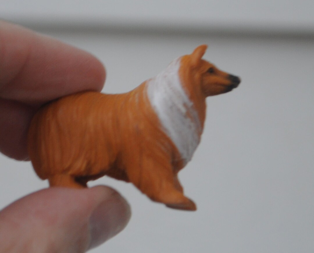 Cute Miniature Rough Collie Miniature Dollhouse Diorama - Etsy