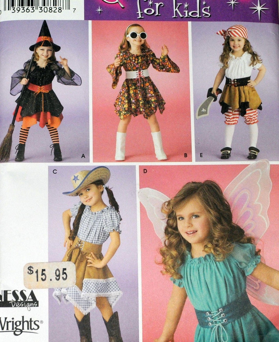Simplicity 3680 - DIY Costumes for Girls - Witch, Hippie, Pirate ...