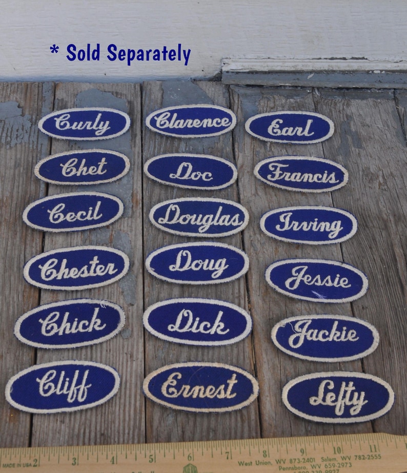 Vintage Mechanic Patches - Name Badge - Rat Rod - Retro Vintage ...
