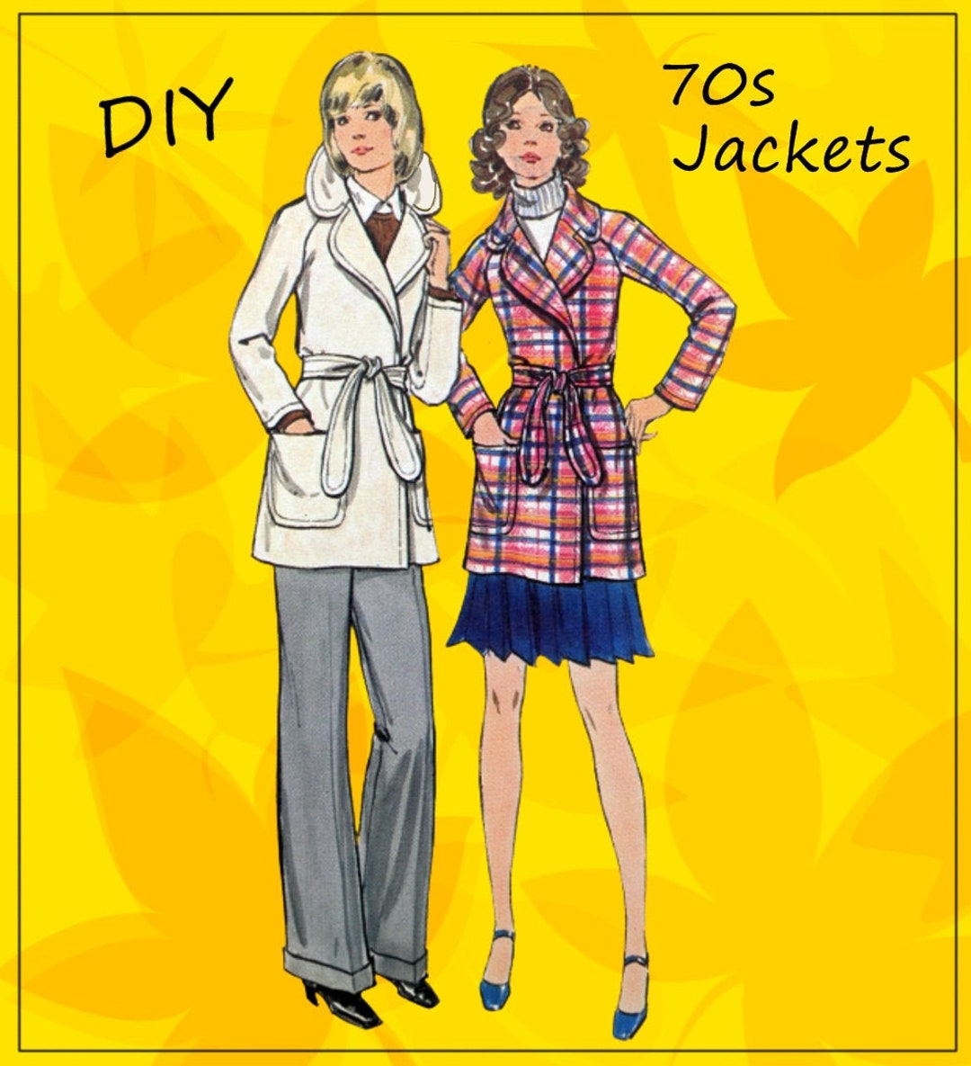 Butterick 6528 - DIY 1970s Jackets / Coats - Autumn / Fall - Boho ...