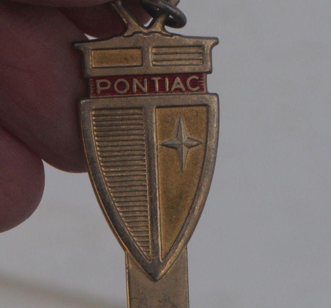 Vintage Pontiac Key / Keychain - Key Fob - Faux Brass - 1960s - Fancy ...