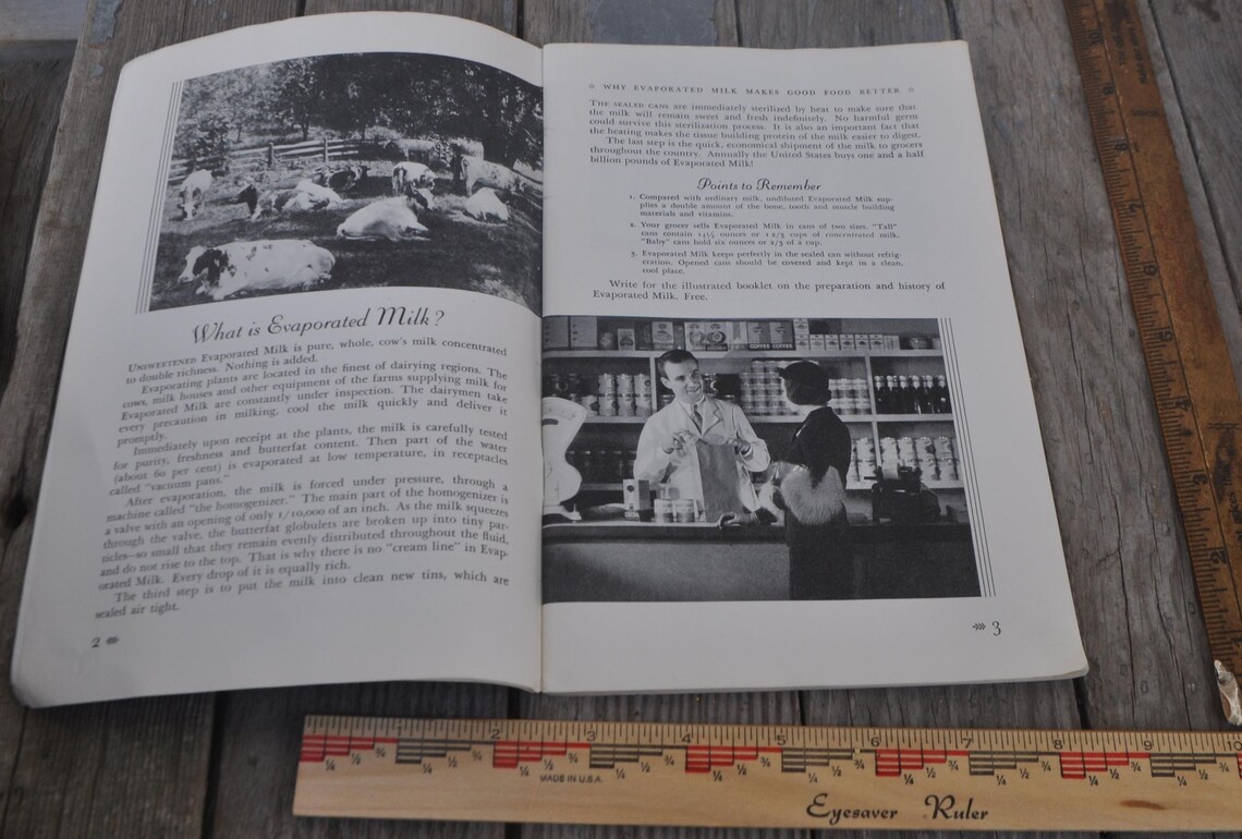 Vintage 1930s PET Milk Cookbook - "why Evaporated Milk Makes Good Food ...