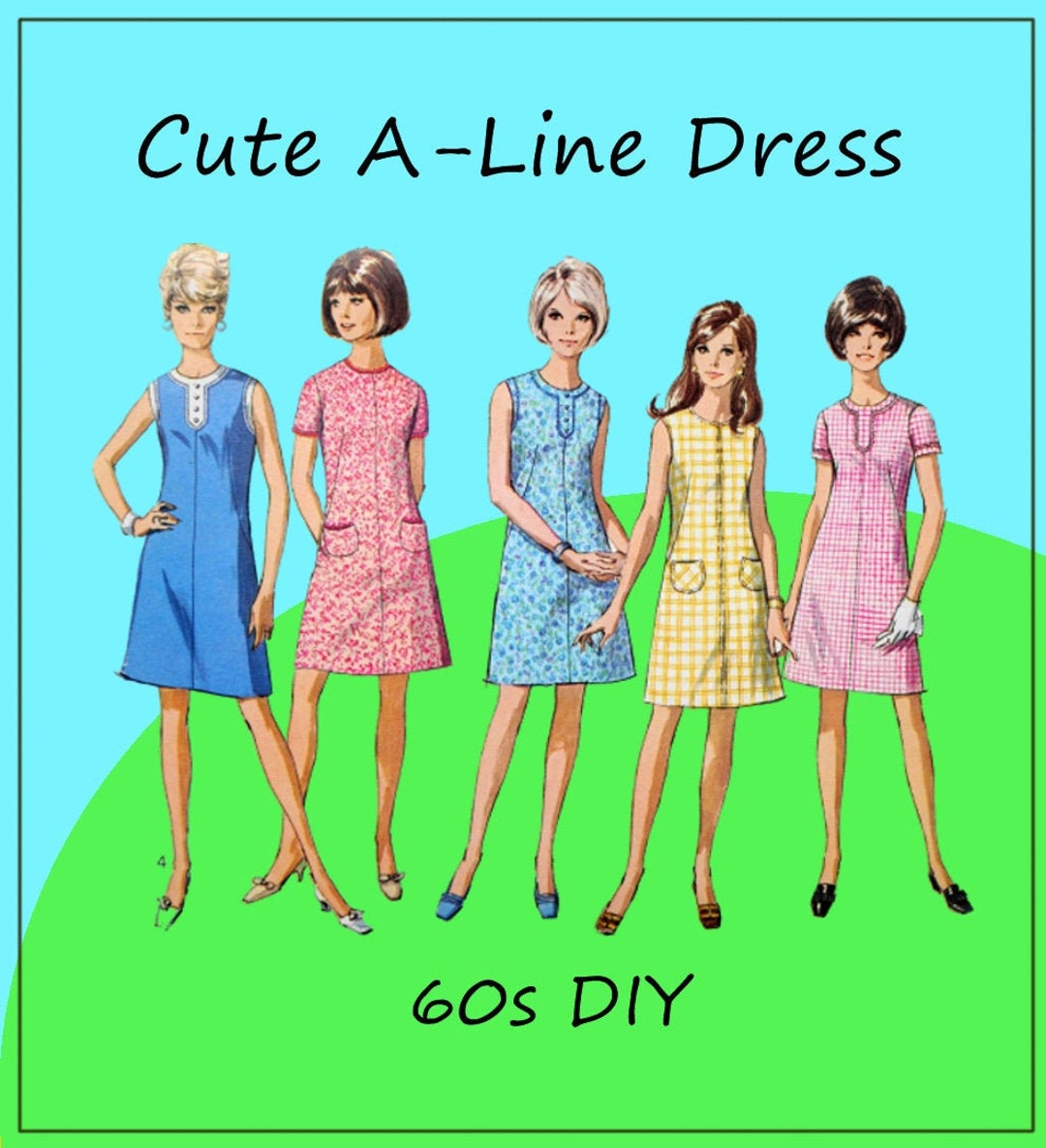 Simplicity 7530 - Cute 1960s Shift / A-line Dress - Sundress, Day Dress ...