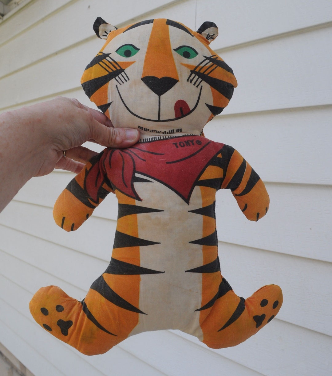 Vintage 1970s Tony the Tiger Cloth Doll - Frosted Flakes Cereal Premium ...