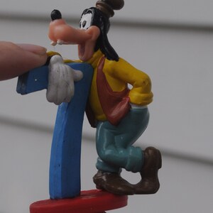 Vintage Disney Goofy Cake Toppers With Number 7 Cute / Kawaii Applause ...