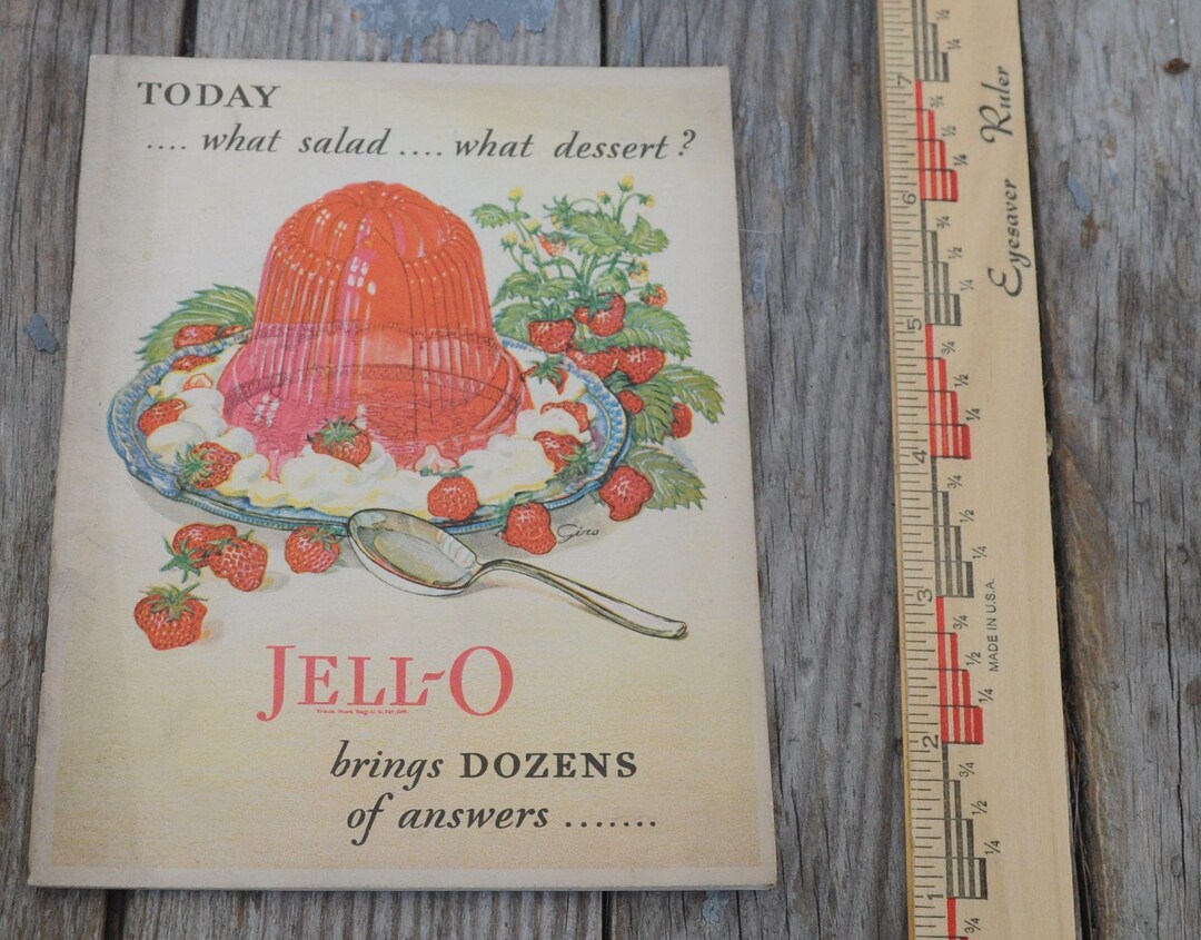 Beautiful Vintage Jell-o Cookbook / Recipe Book - 1920s Advertising ...