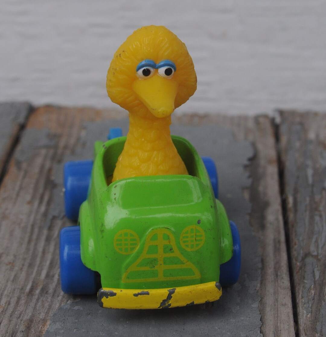 Vintage 1980s Big Bird in Die-cast Truck - Playskool - Miniature ...