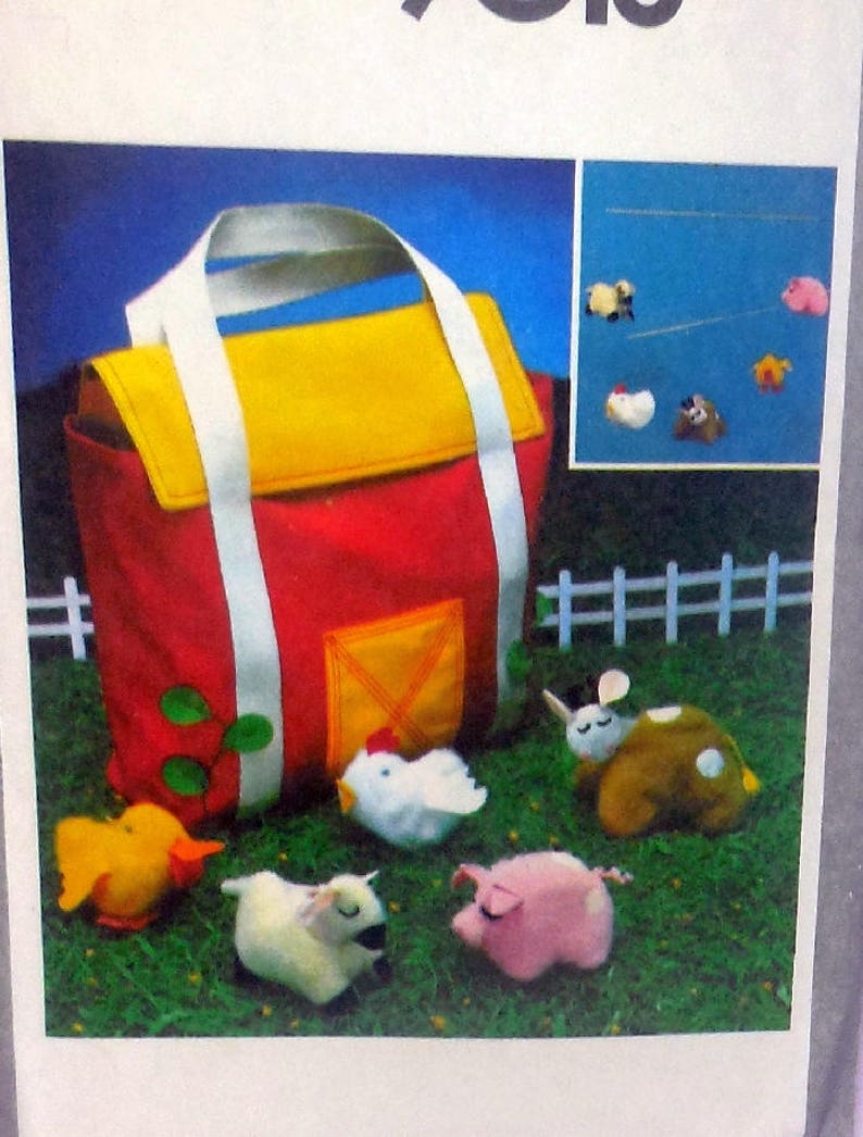 Simplicity 9018 Adorable Carry-along Farm Barn W/ Animals | Etsy