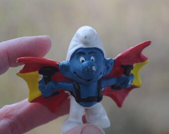 Vintage 1980s Smurfs Red Devil Figurine by Schleich - 1984 - Naughty ...