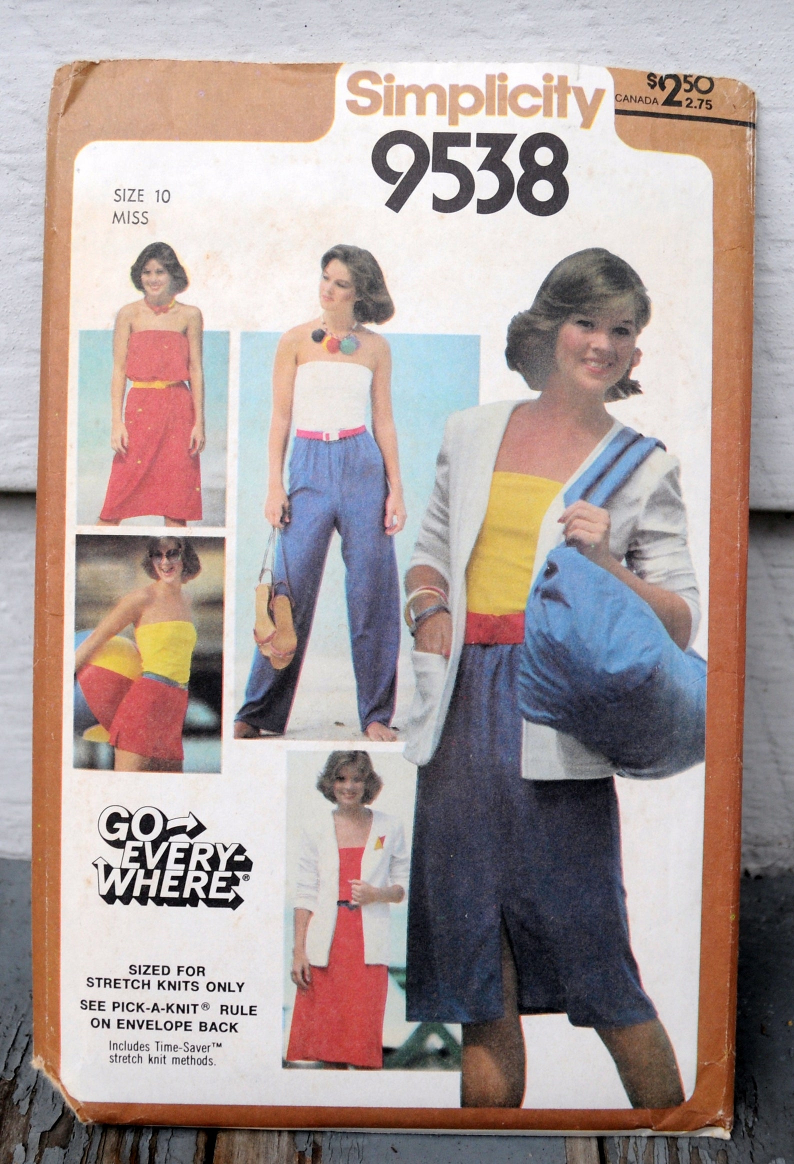 Simplicity 9538 - 1980s DIY Knit Wardrobe - Shirt, Shorts, Pants, Skirt ...
