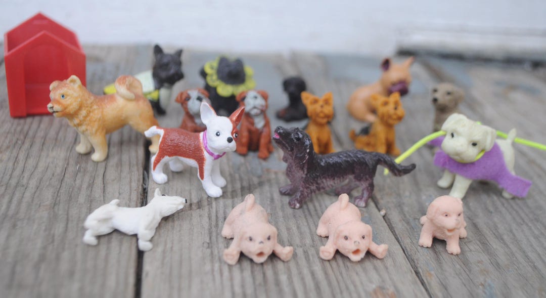 Big Lot Dollhouse Sized Dogs - for Dollhouse, Display, Diorama ...