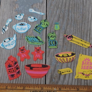 Vintage 1970s Cookie Monster's Kitchen Colorforms Replacement Pieces ...